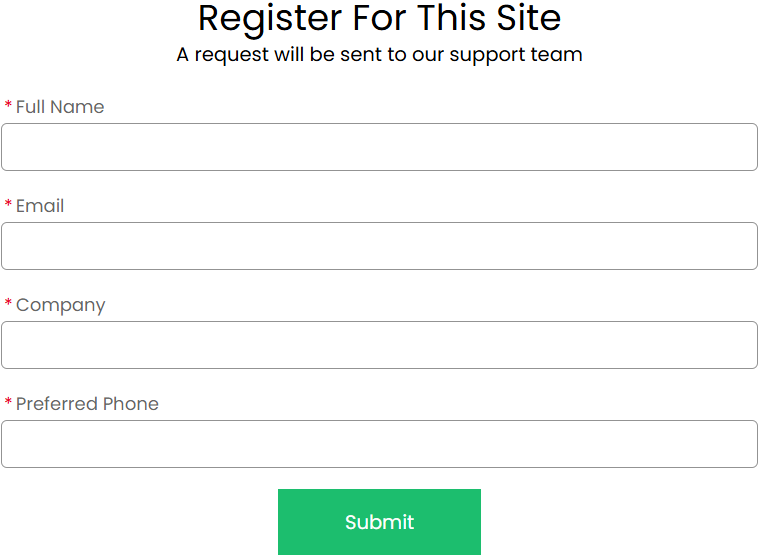 Customer Support Portal Access